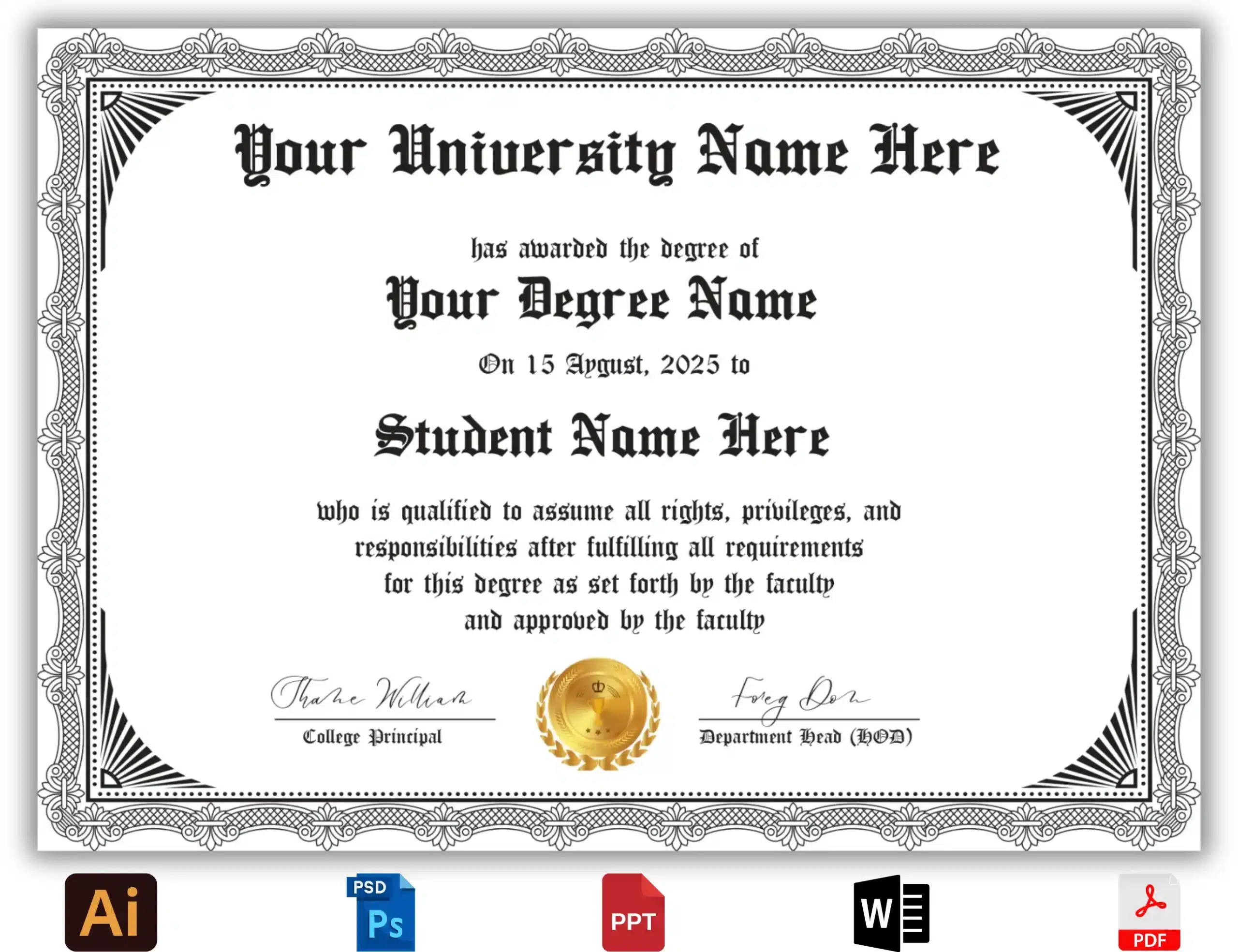 Diploma Template 99diploma